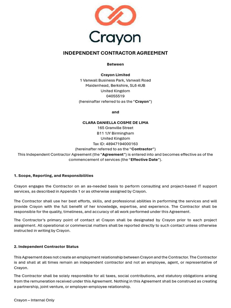 Contract Crayon Group Limited | PDF | Value Added Tax | Regulatory ...