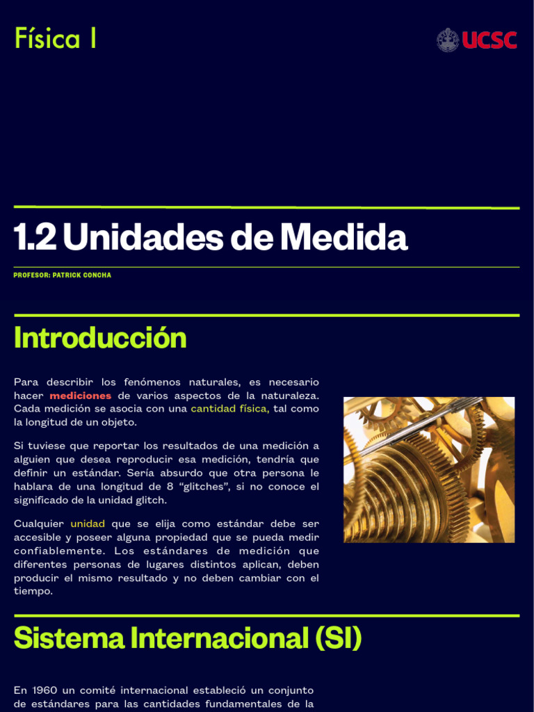 1.2 Unidades de Medidas | PDF | Kilogramo | Sistema Internacional de Unidades