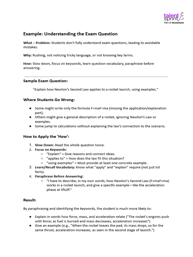 Mastering Exam Questions: Key Strategies | PDF