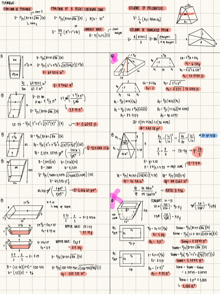 Frustum Prismatoid Truncated | PDF