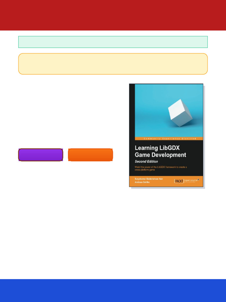 Learning LibGDX Game Development 2nd Edition Suryakumar Balakrishnan Nair ebook fully ...