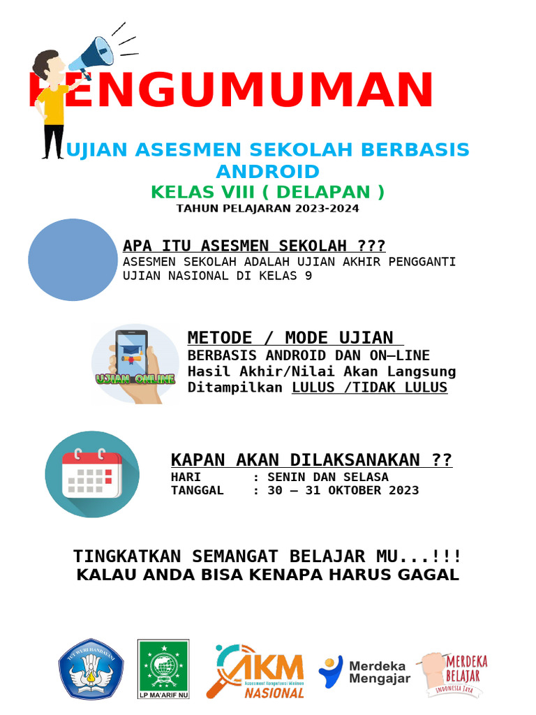 Banner Pts Ujian Akm 2023 | PDF