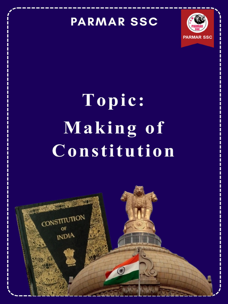 Making of Constitution (English) | PDF