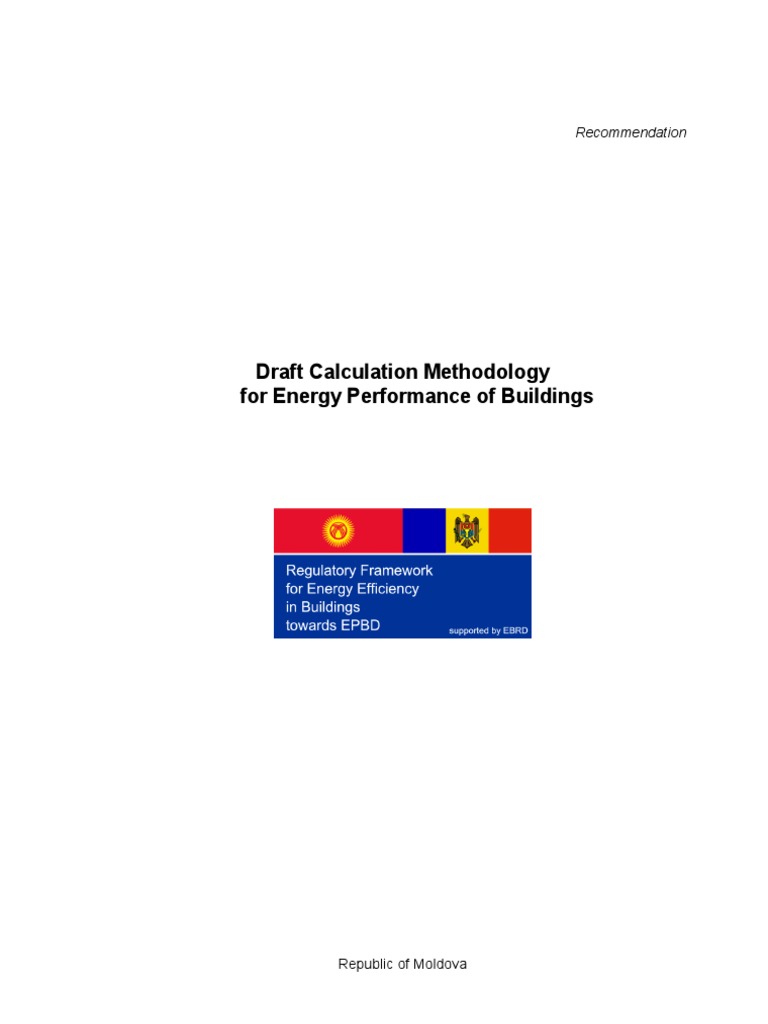 Draft Calculation Methodology For Energy Performance of Buildings | PDF ...