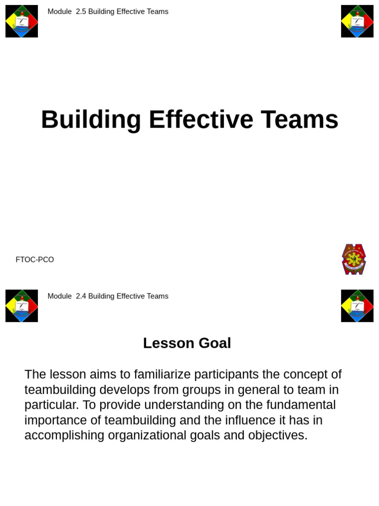 Effective Team Building Strategies | PDF | Team Building | Leadership