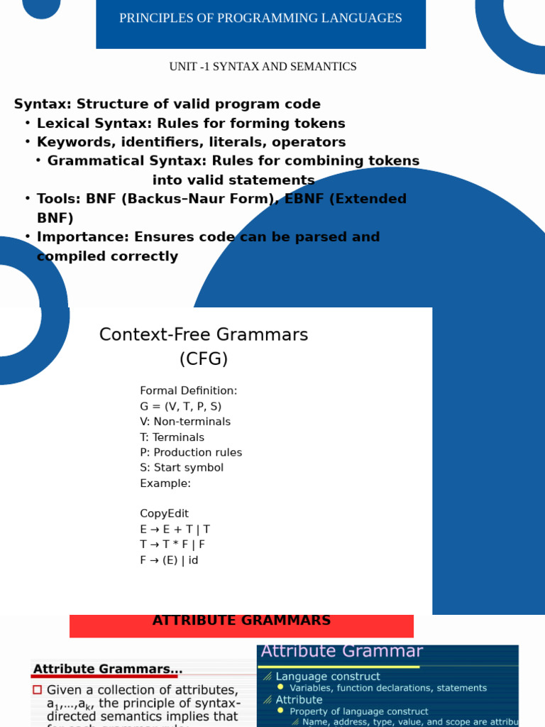 Principles of Programming Languages | PDF | Semantics | Programming ...