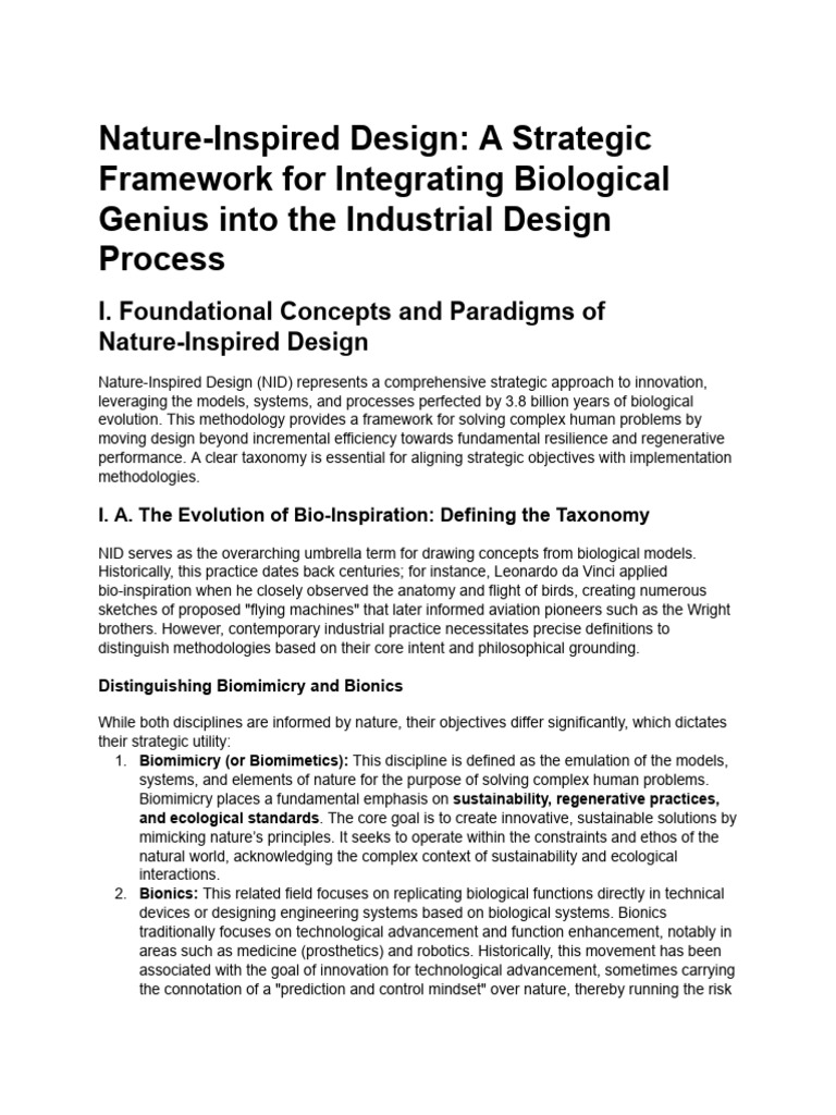 Nature-Inspired Design Framework Explained | PDF
