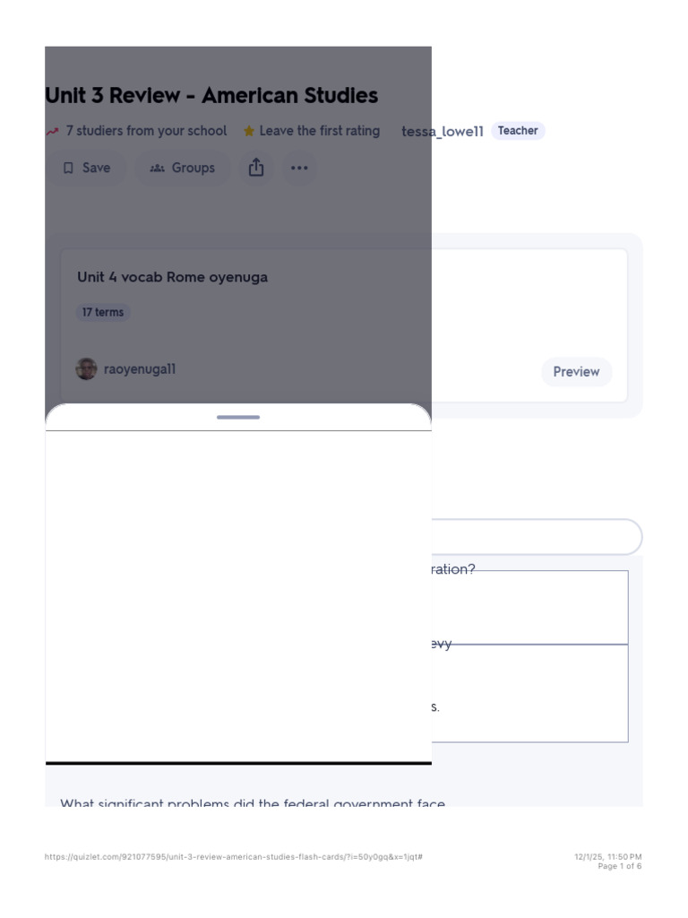 Unit 3 Review - American Studies Flashcards - Quizlet | PDF | John ...
