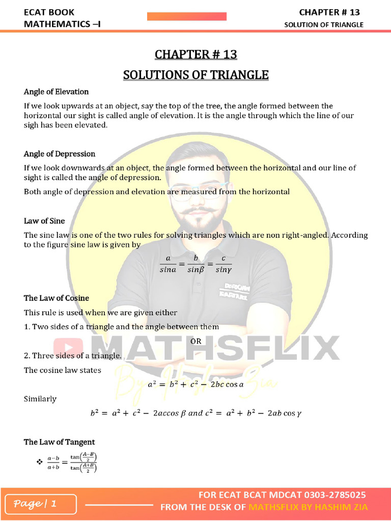 Solution Of Triangle Pdf