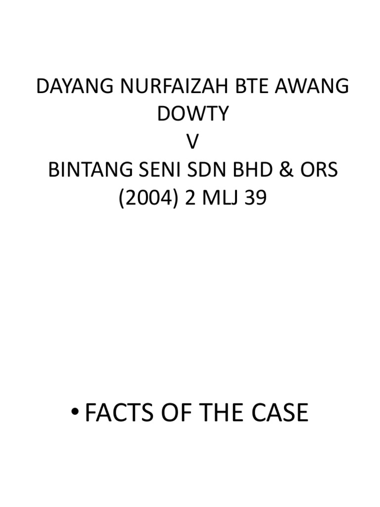 Dayang Nurfaizah Bte Awang Dowty | PDF | Injunction | Common Law