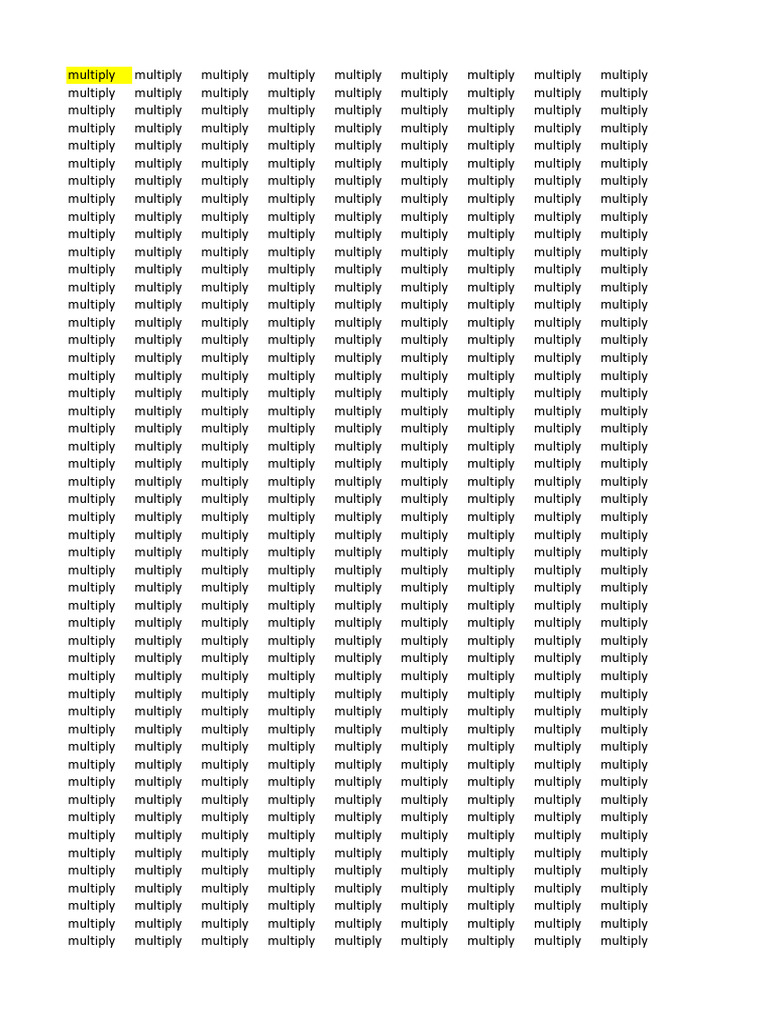 Multiply Function Overview | PDF