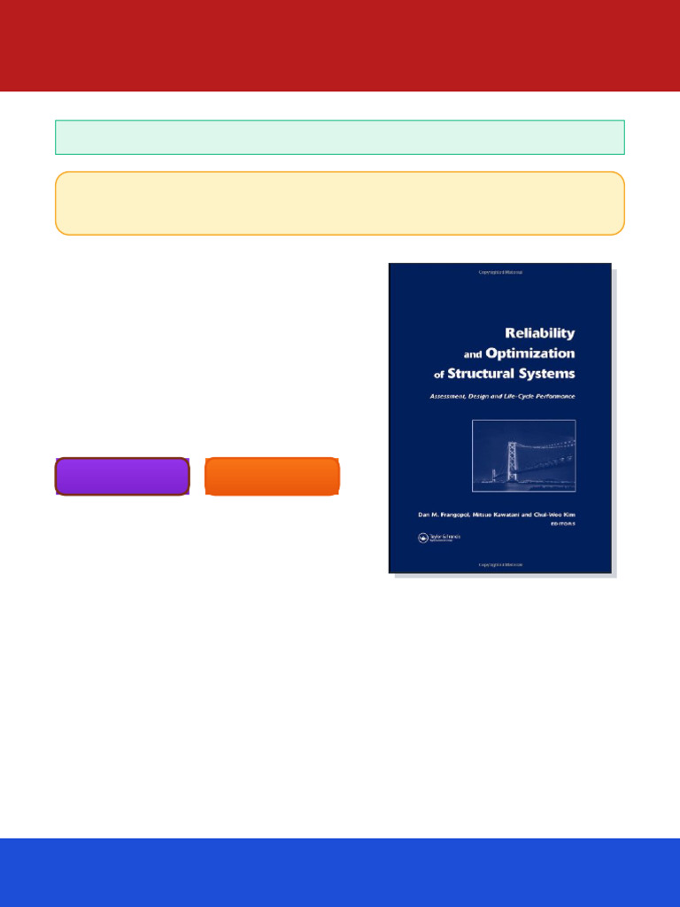 Reliability and Optimization of Structural Systems Assessment Design ...