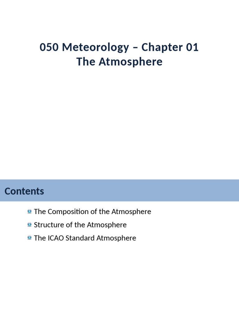 Meteorology Chapter 01 - The Atmosphere | PDF