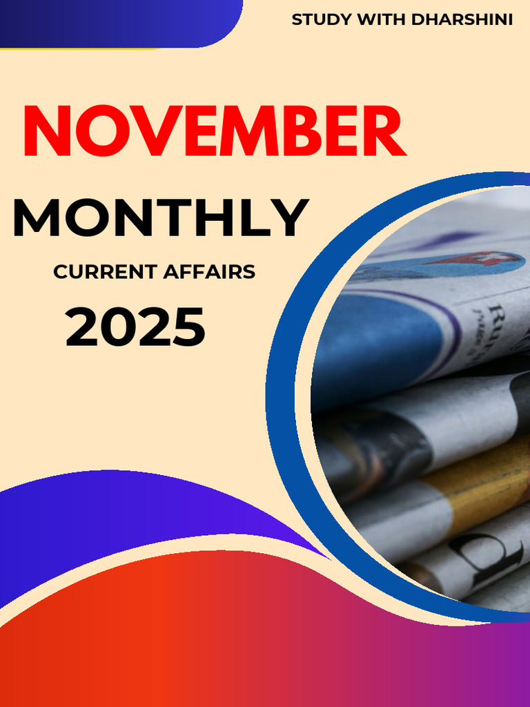 SWD November 2025 Monthly Current Affairs | PDF