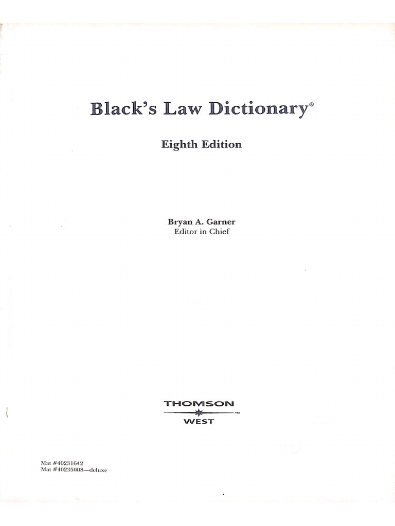 Black Law Dictionary | PDF