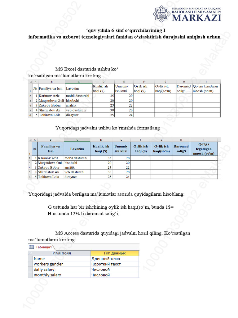 6-sinf_2-BSB_2-chorak_uz | PDF