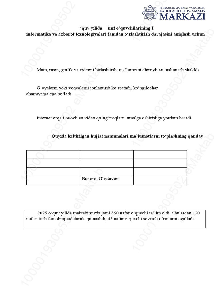 9-sinf_2-BSB_2-chorak_uz | PDF