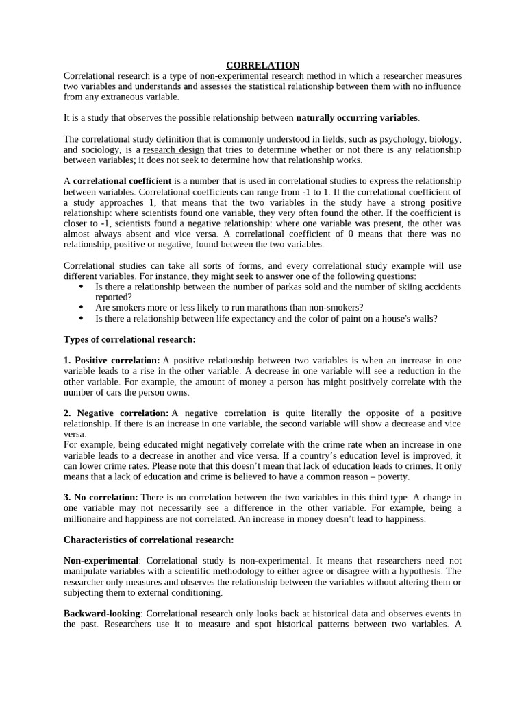 Correlation | PDF | Linear Regression | Dependent And Independent Variables