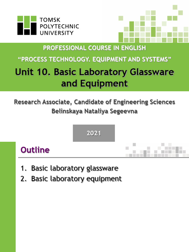 Laboratory Glassware Overview | PDF