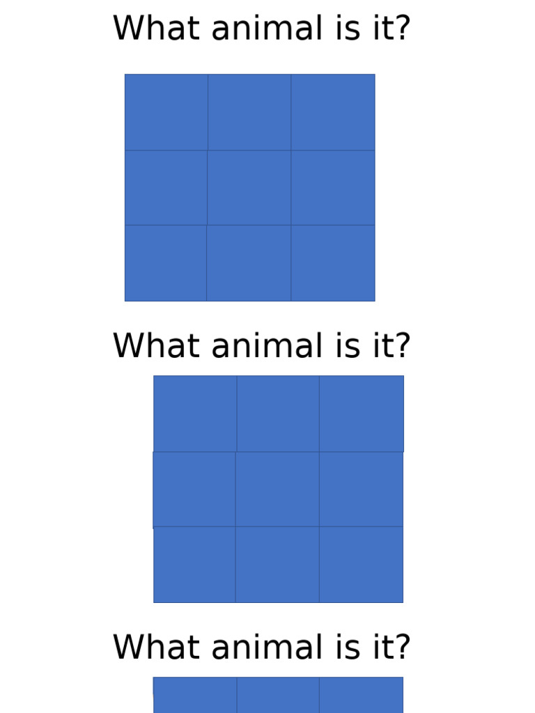 Identifying Animals Quiz | PDF