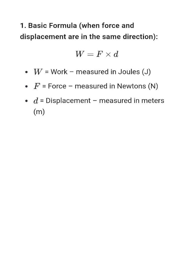 Science Formula | PDF