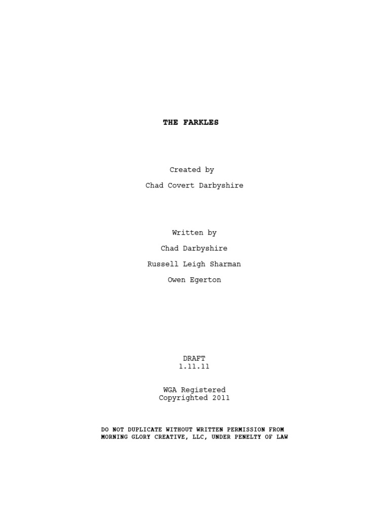 The Farkles Open Show 2.2.11 | PDF
