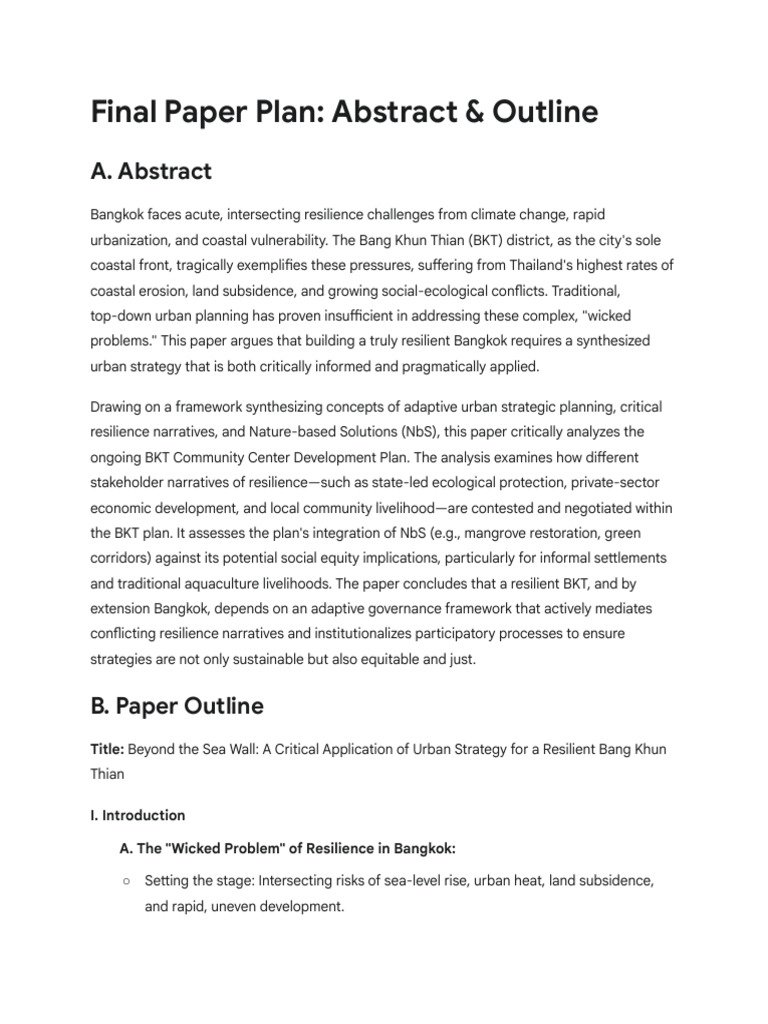 Abstract & Outline | PDF | Natural Environment