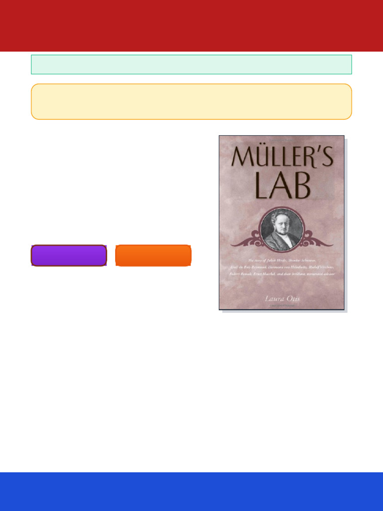 Muller S Lab 1st Edition Laura Otis Ebook PDF Online | PDF | Evaluation ...