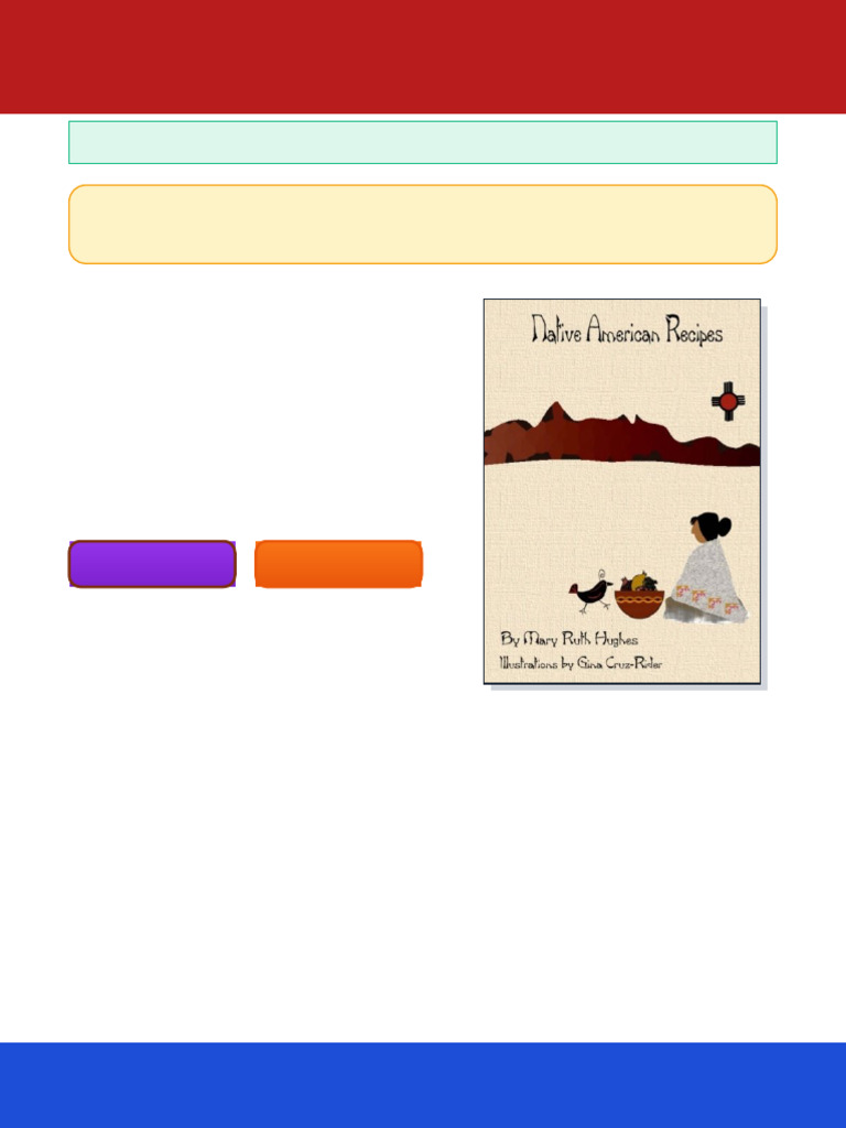 Native American Recipes 1st Edition Mary Ruth Hughes Ebook Zero Waiting ...