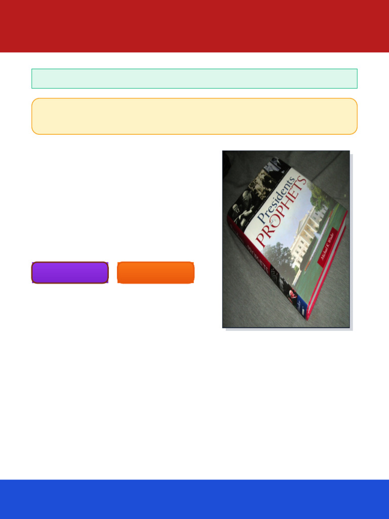 Presidents and Prophets The Story of America S Presidents and The LDS ...