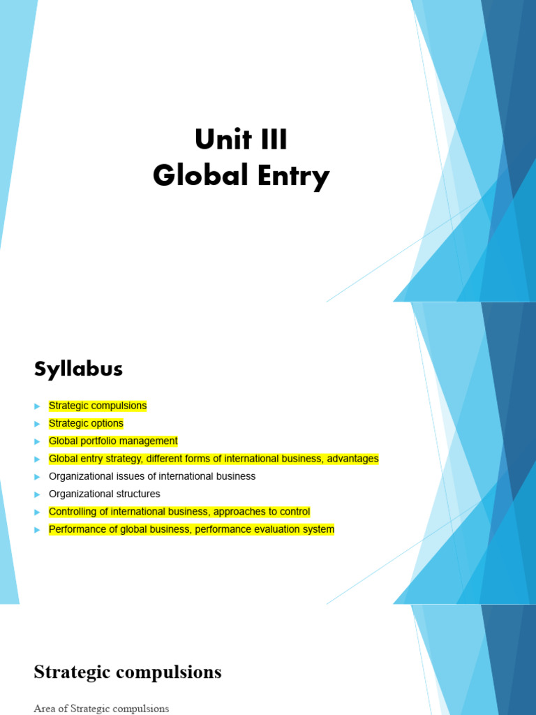 Unit 3 International Business | PDF | Investing | Investment Management