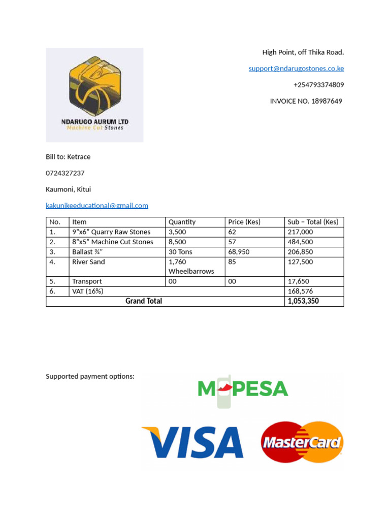 Invoice High Point | PDF