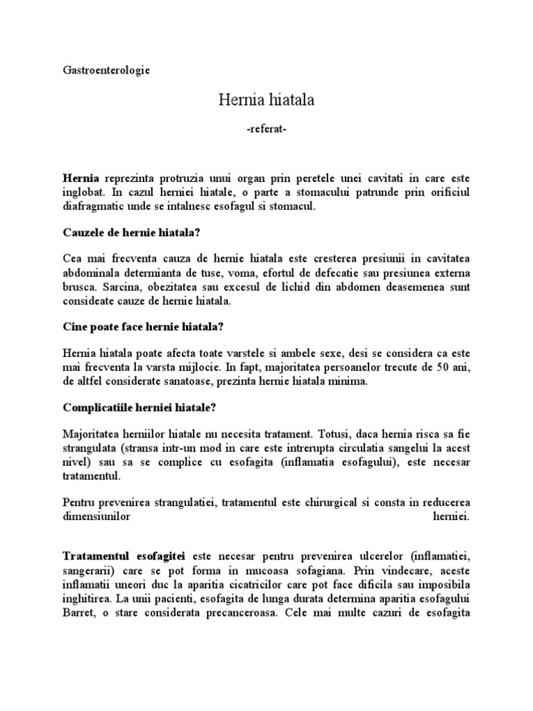 Hernia Hiatala | PDF