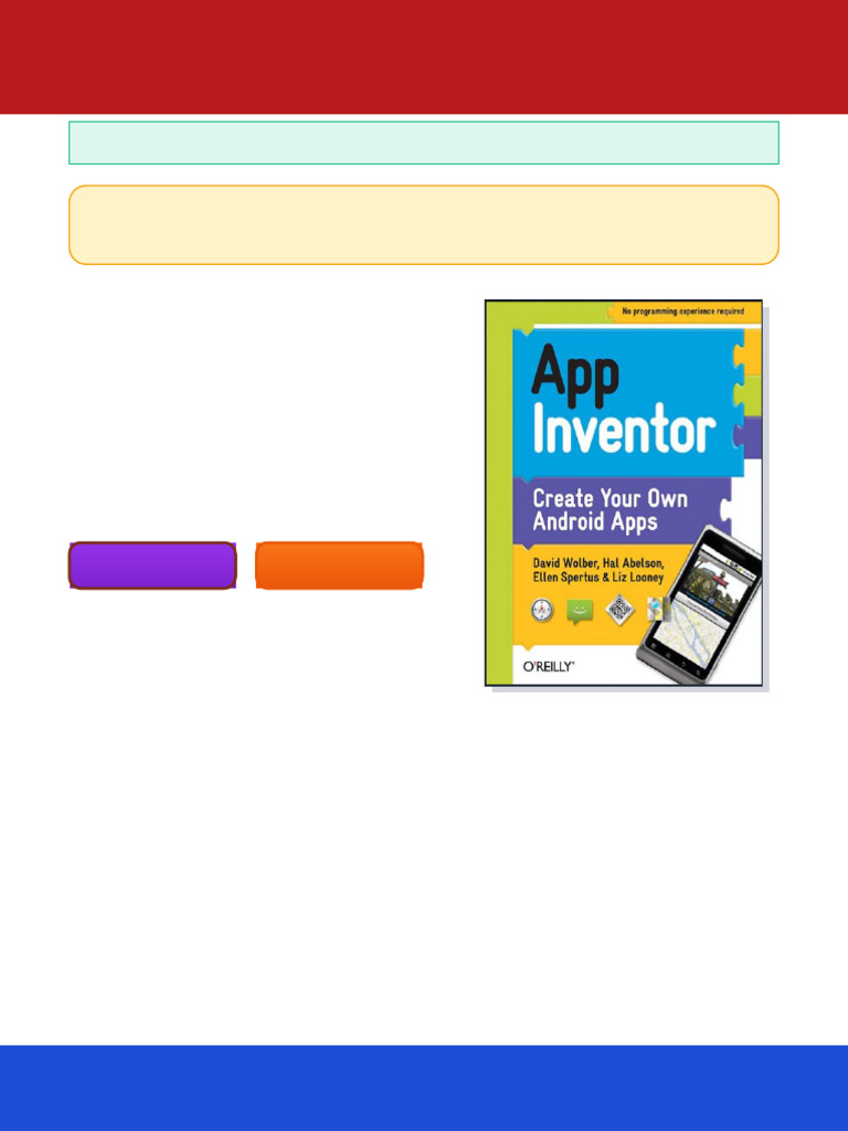 App Inventor 1st Edition David Wolber Ebook Available Any Format | PDF ...