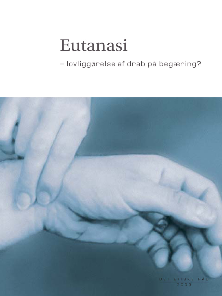 Eutanasi Drab Paa Begaering | PDF