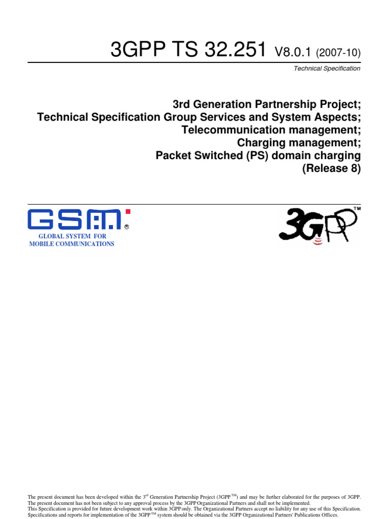 3gpp Charging Principles | PDF | General Packet Radio Service | 3 Gpp