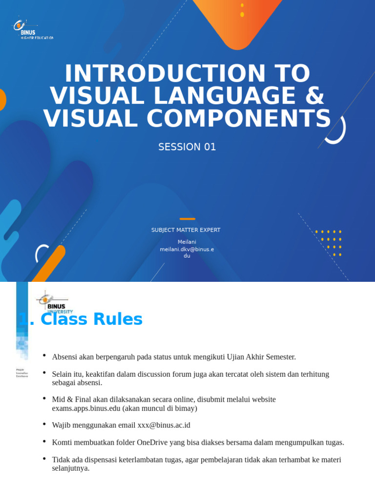 01 - Introduction To Visual Language & Components | PDF | Composition ...