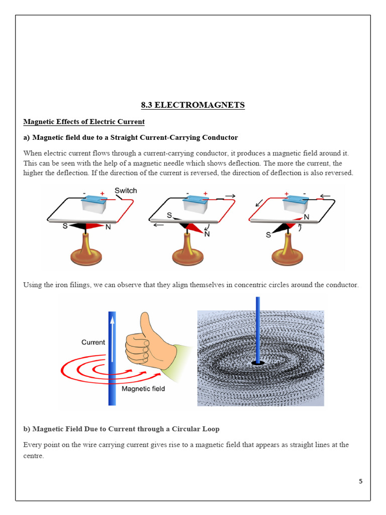 8- Magnetism Notes (1) | PDF | Magnet | Magnetism