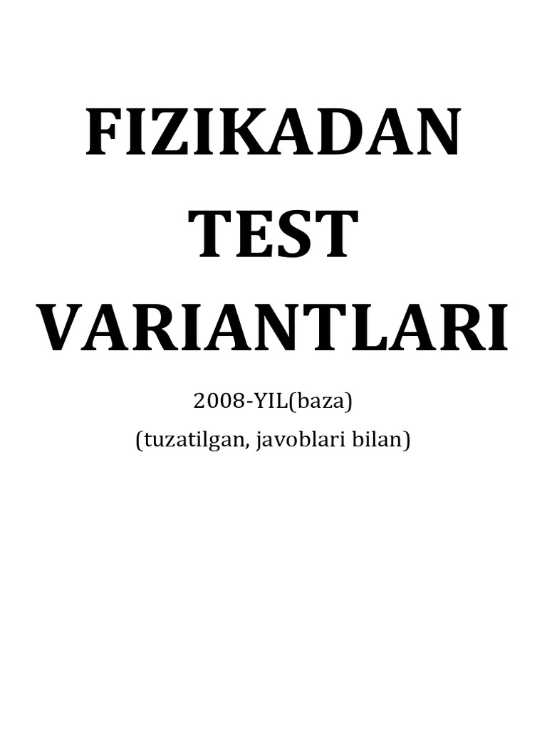 2008 Baza Fizika | PDF