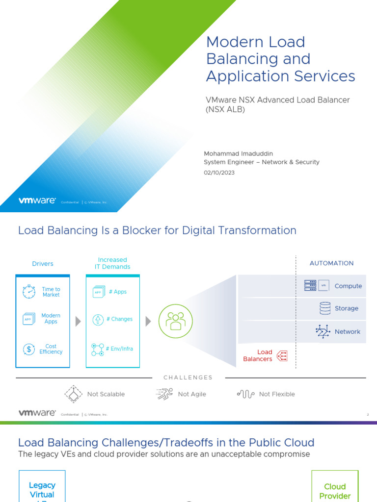 VMware NSX Advanced Load Balancer Overview | PDF | Cloud Computing ...