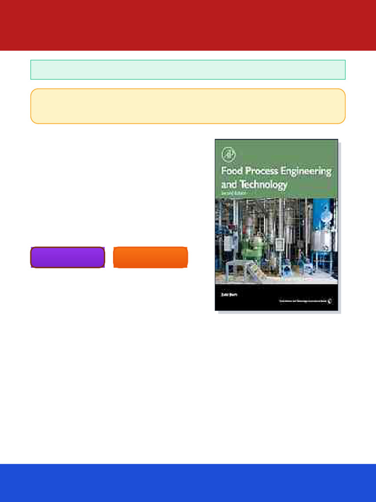 Food Process Engineering and Technology 2nd Edition Zeki Berk ebook abridged pdf version | PDF ...
