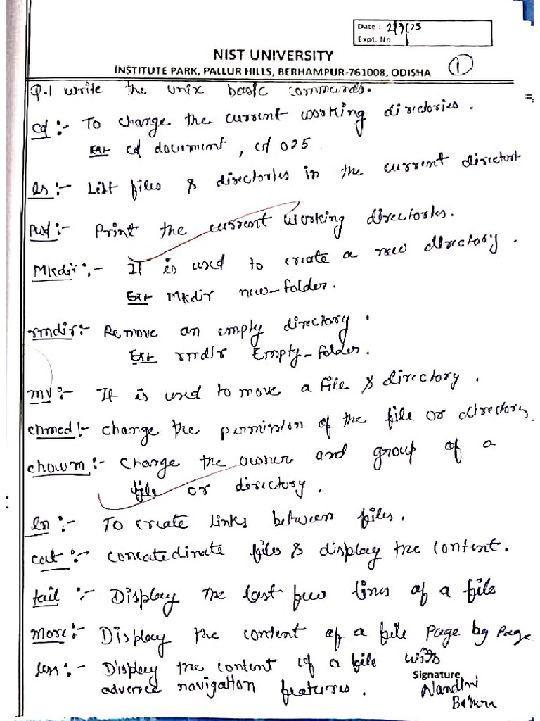 Unix lab | PDF