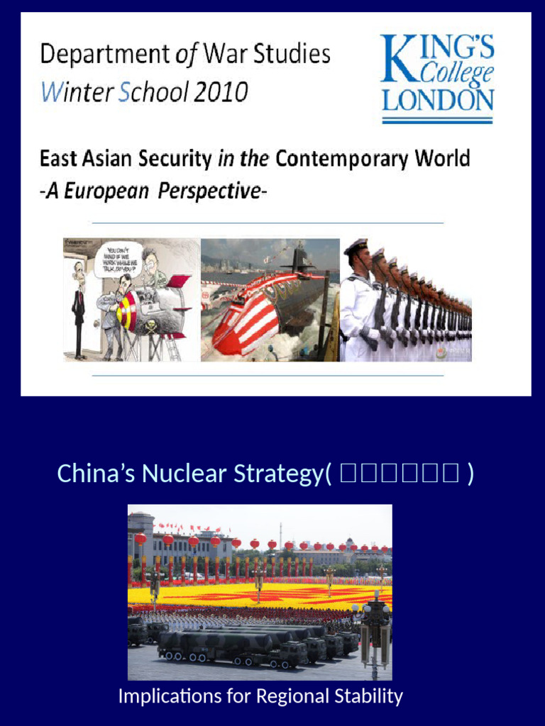 China S Nuclear Strategy Implications Fo | PDF | Intercontinental ...