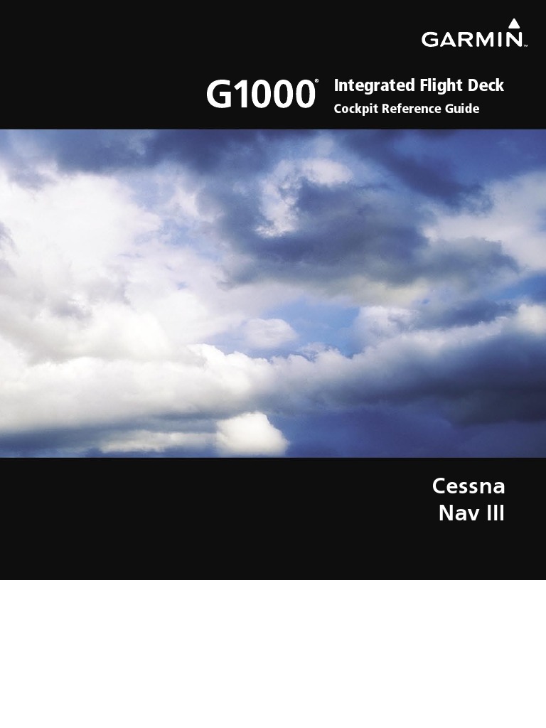 G1000 CessnaNavIII CockpitReferenceGuide SystemSoftwareVersion0563 ...