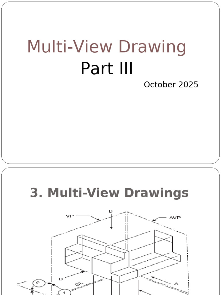Multi-View Drawing Techniques Guide | PDF | Classical Geometry ...