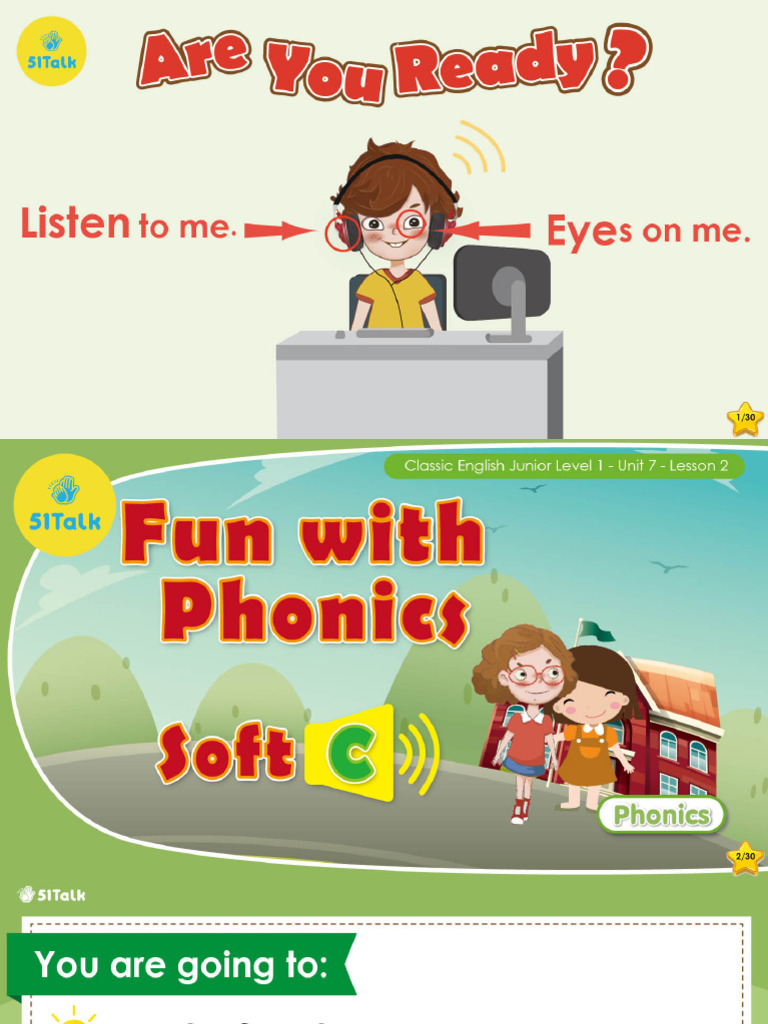 Level 1 - Unit 7 - Lesson 2 - Phonics soft c | PDF