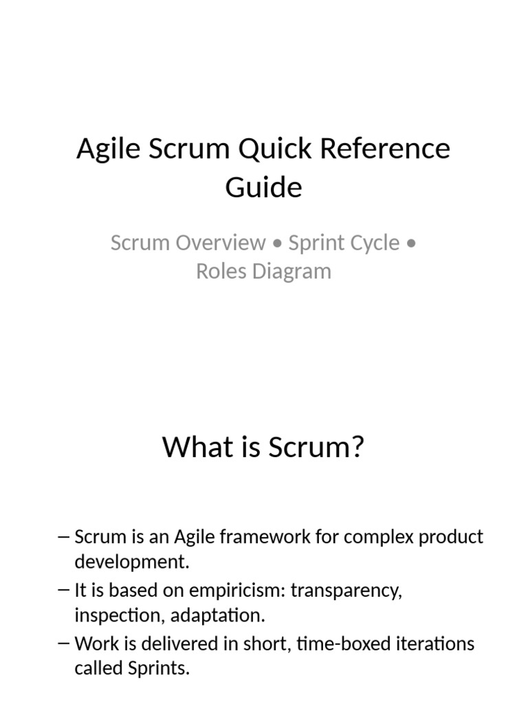 Agile Scrum Diagram Pack en | PDF