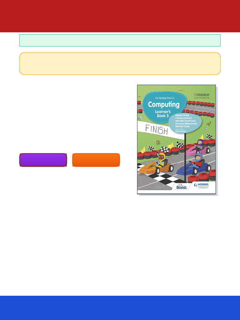 Cambridge Primary Computing Learner s Book Stage 5 Birbal ebook early preview pdf | PDF | Data ...