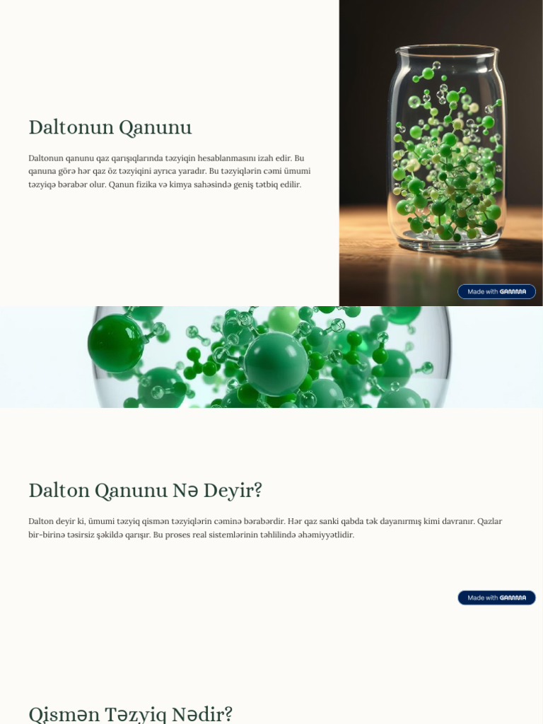 Daltonun Qanunu | PDF