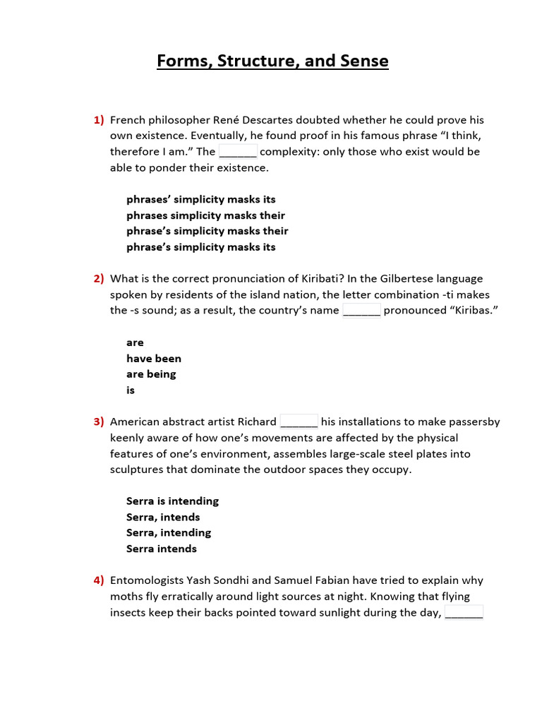 Grammar and Language Usage Exercises | PDF | Textile Arts | Textiles